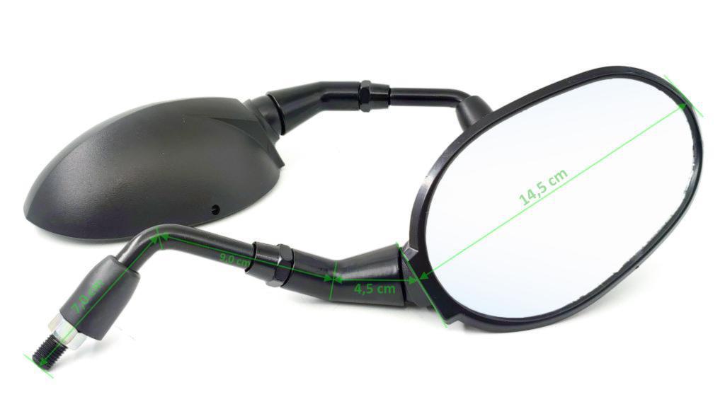 Retrovisor TIGER 800 TRIUMPH LENTE CONVEXO - Loja Duas Rodas