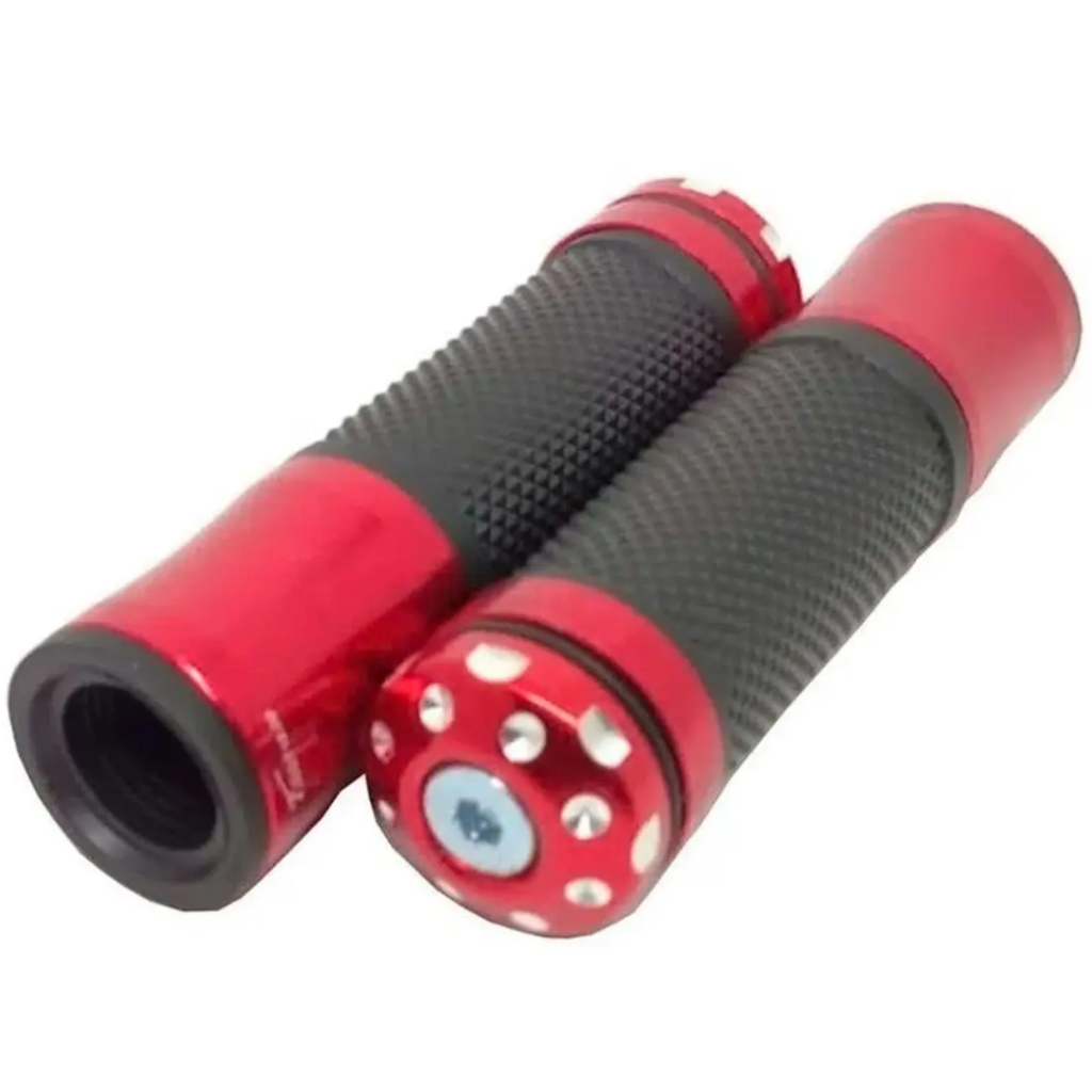 Manopla Esportiva Modelo ZX Preto e Vermelho - Loja Duas Rodas